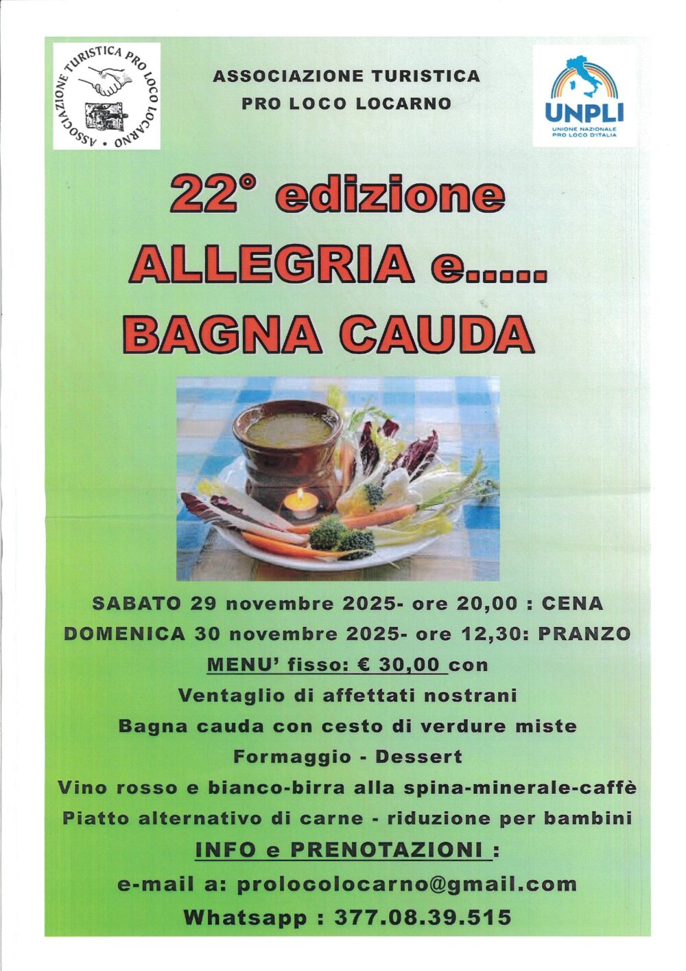 22°edizione allegria e...bagna cauda - Visit Valsesia Vercelli